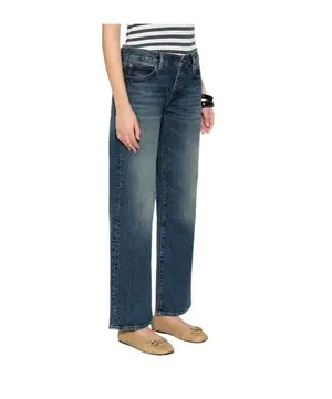 FRAME Belt Loop Straight Leg Jeans