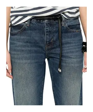 FRAME Belt Loop Straight Leg Jeans