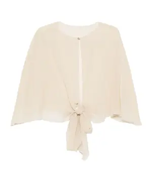 Antonelli Firenze Christian Tie-knot Cape - Beige