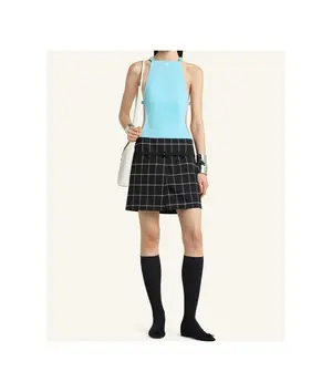 COURREGES Cut-out Swimsuit With Buckle Accents - Blue