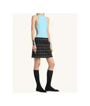 COURREGES Cut-out Swimsuit With Buckle Accents - Blue
