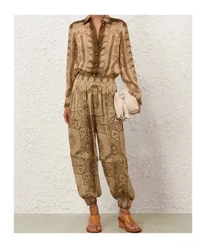 Zimmermann Long Sleeve Shirt With Lace Details
