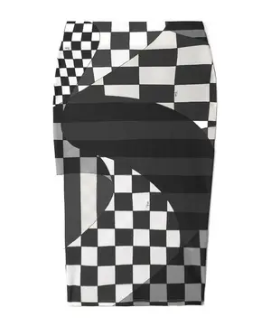 Emilio Pucci Printed Stretch-jersey Skirt - Black