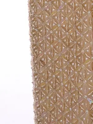 P.a.r.o.s.h Sequin Embellished Maxi Skirt With Side Slit - Light Brown