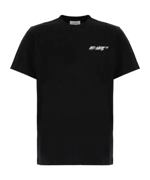 Off-White Logo Embroidered Crewneck T-shirt - No