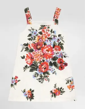 Dolce & Gabbana Floral Print Sleeveless Dress