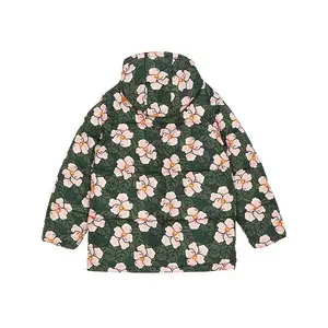 Kenzo Floral Print Hooded Puffer Jacket