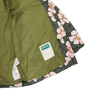 Kenzo Floral Print Hooded Puffer Jacket