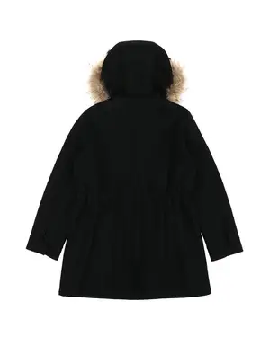 Max Mara Hooded Overcoat With Fur Trim