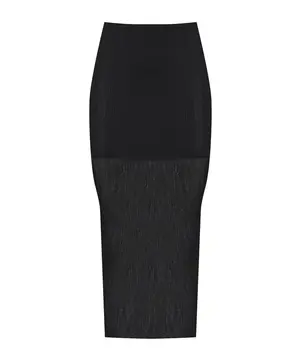Alberta Ferretti Ribbed Knitted Skirt