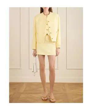 BLAZÉ MILANO Cotton Blend Mini Skirt