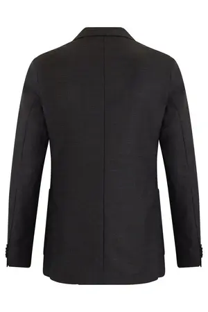 Hugo Boss Double-breasted Wool Blazer - Black