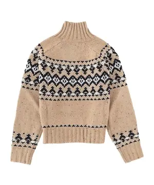 MC2 SAINT BARTH Fair Isle Jacquard Turtleneck Jumper