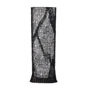 Our Legacy Net Knitted Scarf - Black
