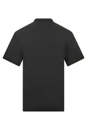JAMES PERSE Short-sleeve Cotton Polo Shirt - Black