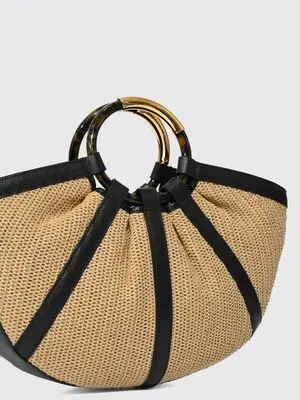 COCCINELLE Woven Top Handle Bag - Nude