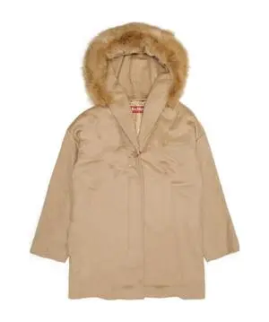Max Mara Max Mara Hooded Coat With Furry Collar No
