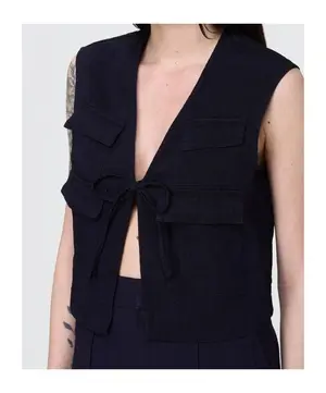 Barena Venezia Multi Lisca Tie-front Vest