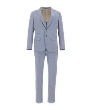 Eleventy Single-breasted Slim Suit - Gray
