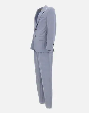 Eleventy Single-breasted Slim Suit - Gray