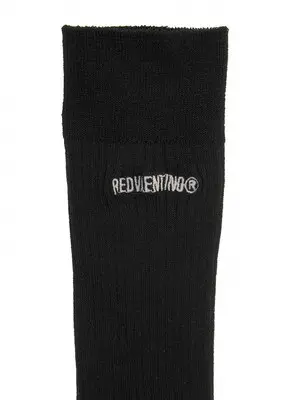 Red Valentino Ribbed Knit Stockings
