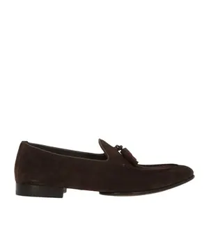 DOUCAL'S Braided Lacing Loafers - Brown