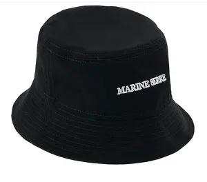 MARINE SERRE Logo Bucket Hat - Black