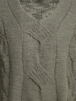 Our Legacy Cable Knit V-neck Sweater