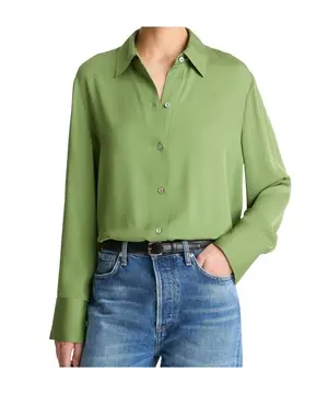 Vince Collared Long Sleeve Button-front Shirt
