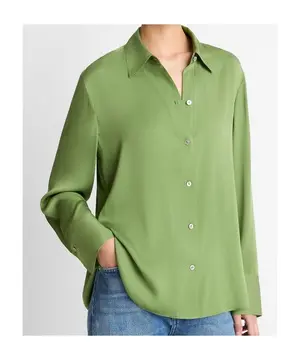 Vince Collared Long Sleeve Button-front Shirt