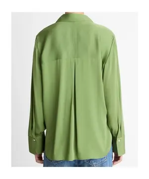 Vince Collared Long Sleeve Button-front Shirt