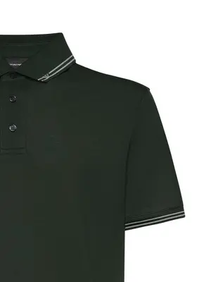 Emporio Armani Tipped Collar Polo Shirt - Green