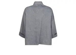 Eleventy Boxy Pocket Short Sleeves Shirt Jacket - Gray