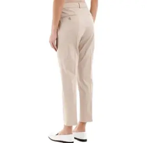 Max Mara Belted Straight Leg Casual Pants - Nude