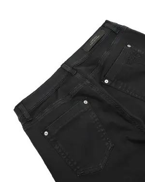 Versace Logo Straight Jeans - Black
