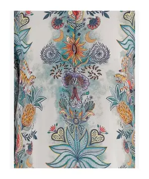 Just Cavalli Botanical Print Viscose Shirt