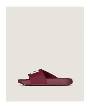 Givenchy Logo Rubber Slides - Red Cherry