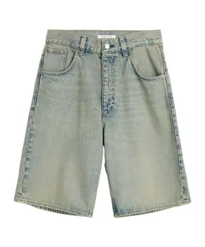 SUNFLOWER Super Wide Denim Shorts - Gray