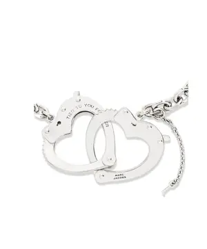 Marc Jacobs Chain Heart Handcuff Pendant Necklace