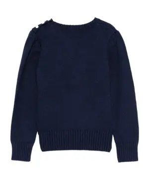Polo Ralph Lauren Bear Embroidered Crew Neck Sweater