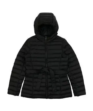 Max Mara Quilted Hooded Down Jacket - Black
