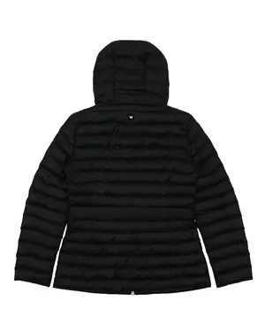 Max Mara Quilted Hooded Down Jacket - Black