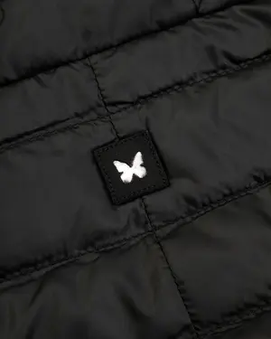 Max Mara Quilted Hooded Down Jacket - Black