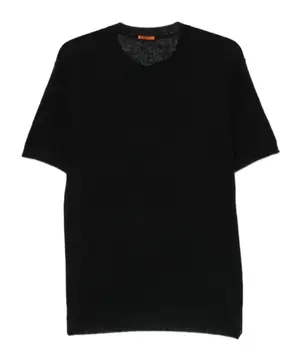 Barena Venezia V-neck Rib Knit T-shirt