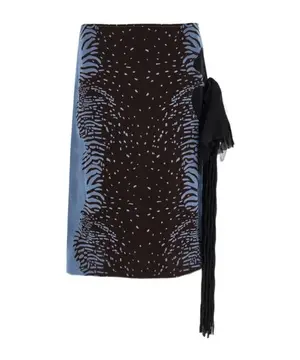 FERRAGAMO Wrap Skirt With Flower Detail