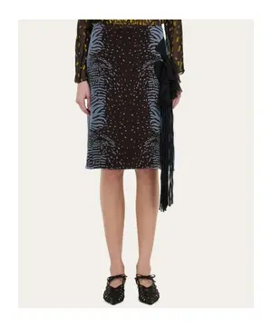 FERRAGAMO Wrap Skirt With Flower Detail