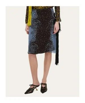 FERRAGAMO Wrap Skirt With Flower Detail