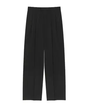 Givenchy Double Pleat Wool Trousers - Black