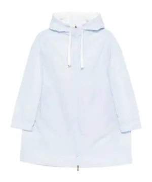 Herno Drawstring Hooded Parka - Light Blue