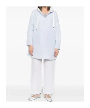 Herno Drawstring Hooded Parka - Light Blue